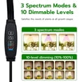 Ceiling Grow Lights for Indoor Plants, with 3/9/12H Auto Timer Switch ...