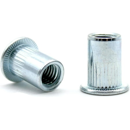 YDJKET Industrial | Steel Blind Rivet Nut M8 | PACK 20 | Slotted Flat ...