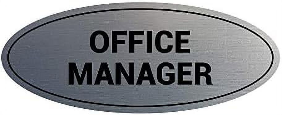 oval office manager sign (brushed silver) - small - Walmart.com