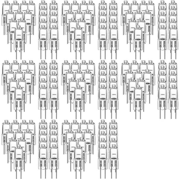 160 Piezas Bombillas Halógenas G4 20 W 12 V Bombillas Halógenas de 2 ...