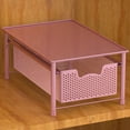 Simple Houseware Stackable Cabinet Basket Drawer Organizer, Pink ...