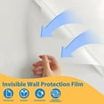 Clear Wall Protector, Non Adhesive Static Cling Removable Contact Paper ...
