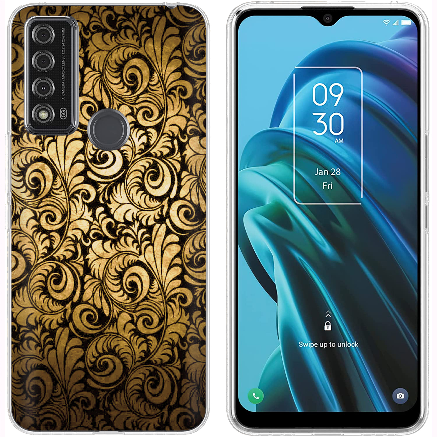 VIBECover Slim Case Compatible for TCL 30 XE/30XE/30 V/30V, TOTAL Guard ...