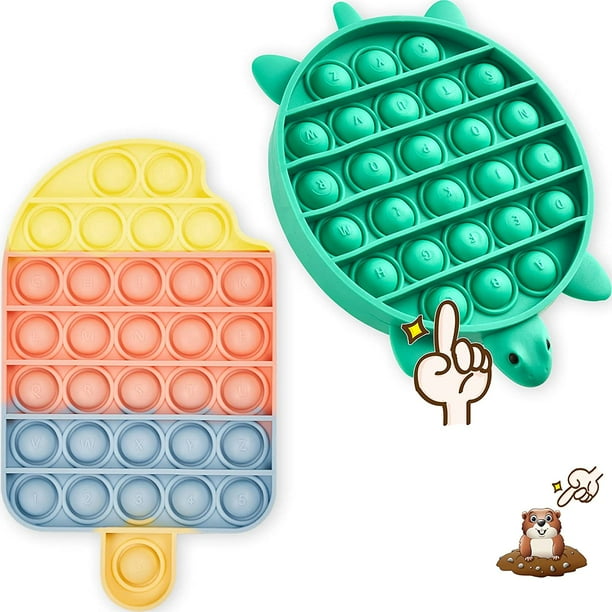 Fidget Toy Pop It Fidget Pack Push Bubble Popper Sensory Toy Poppet ...