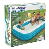 Bluescape 10ft Blue Inflatable Rectangular Family Pool, Age 6 & Up ...