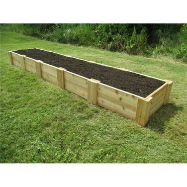 Infinite Cedar RB4x8x16.5 Deep Root Cedar Raised Garden Bed, 4 ft. x 8 ...