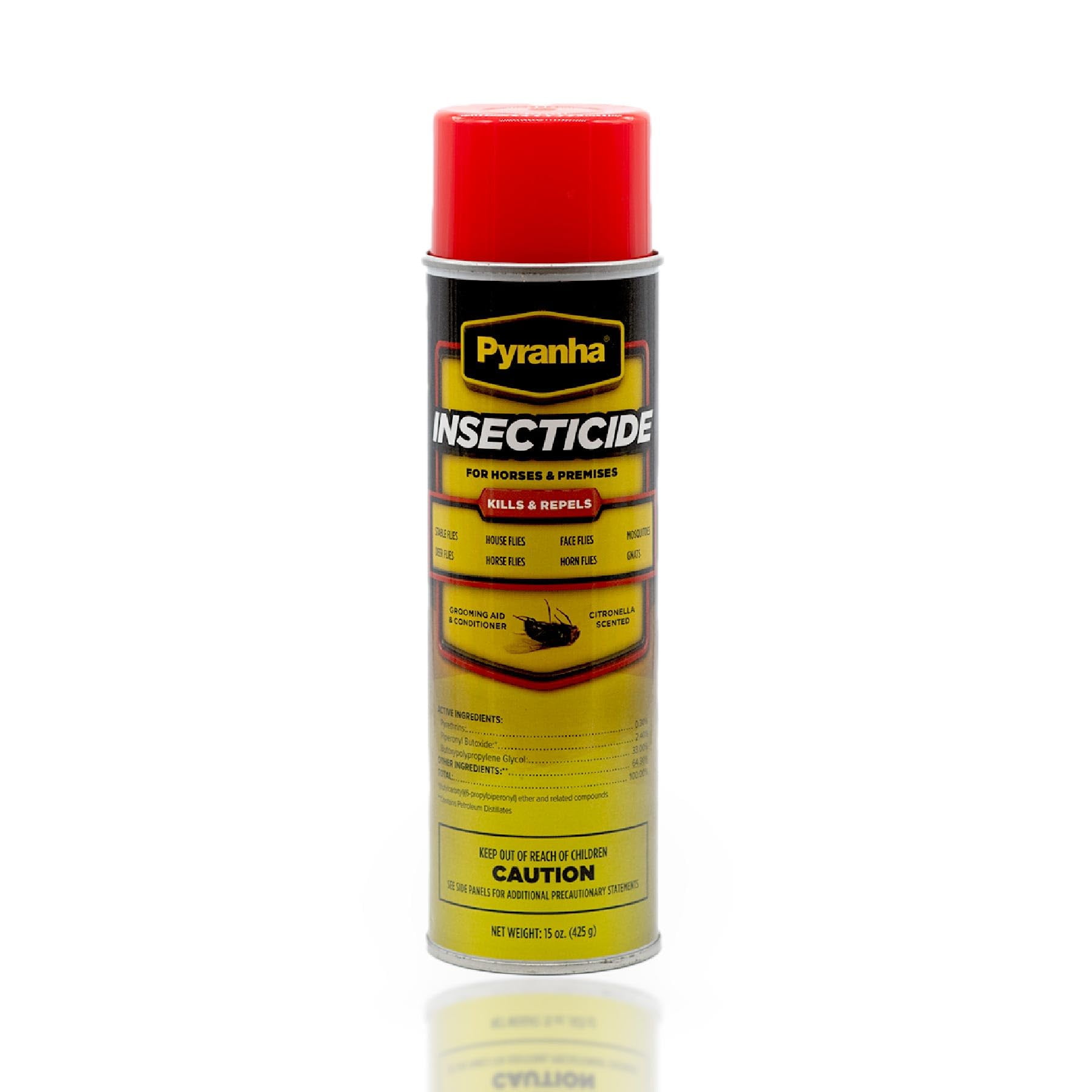 Aerosol insecticida para moscas Pyranha, 425 g, aceite de citronela ...