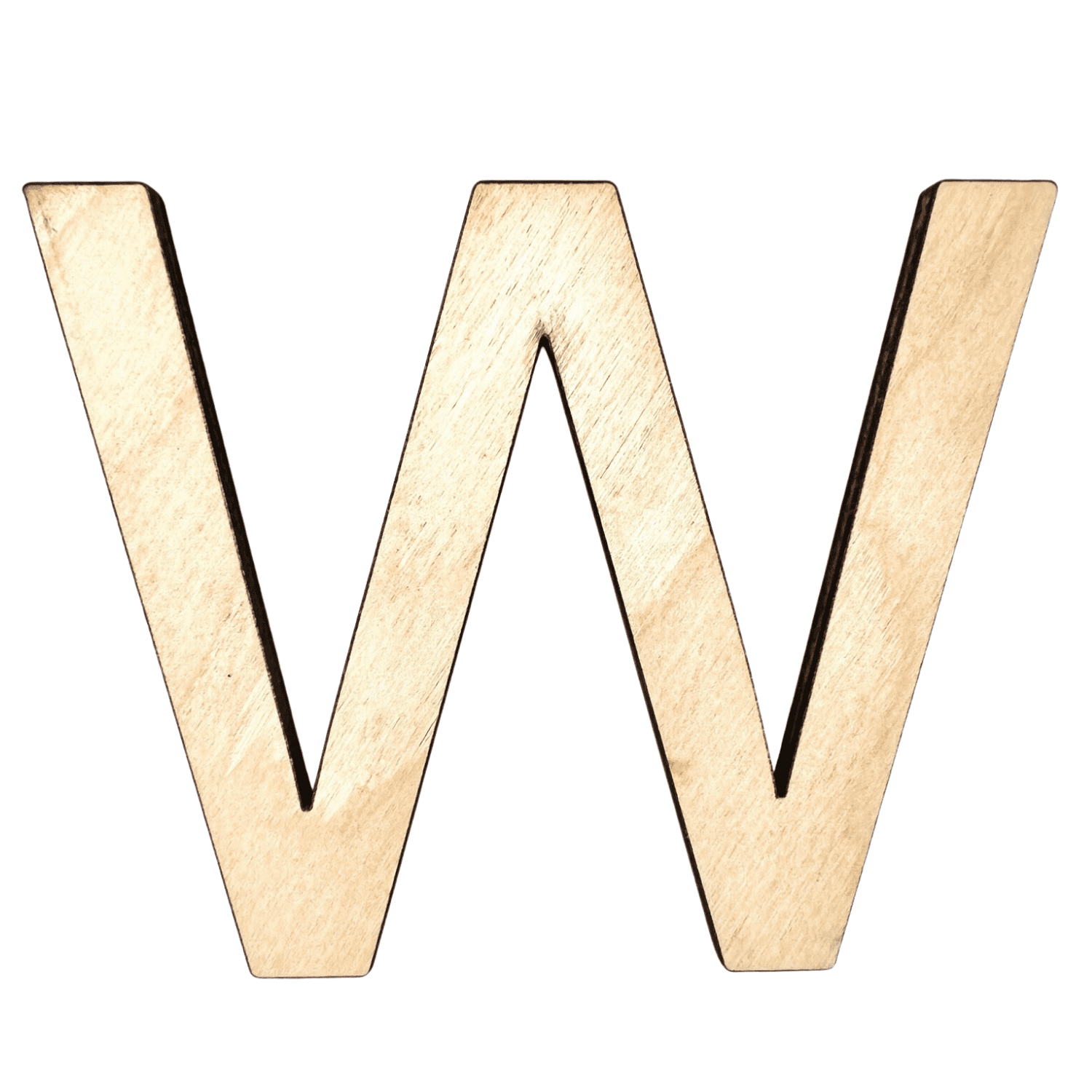 3" Tall MDF Letter W | 1/4" Thick Birch | Krafty Supply Letters | Arial ...