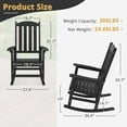Dycanpo Outdoor Rocking Chairs Set of 2, Weather Resistant Outdoor ...
