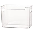 Clear Fridge Organizer,Refrigerator Organizer Box with Handle,Plastic ...