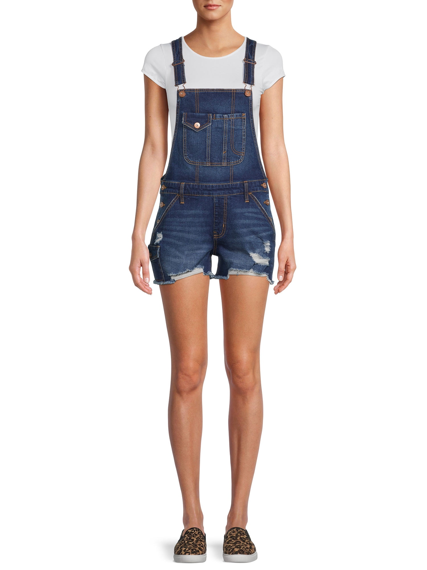 No Boundaries Juniors' Shortall - Walmart.com