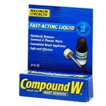 Compound W Wart Remover, Maximum Strength, Fast Acting Gel, 0.25 Oz ...