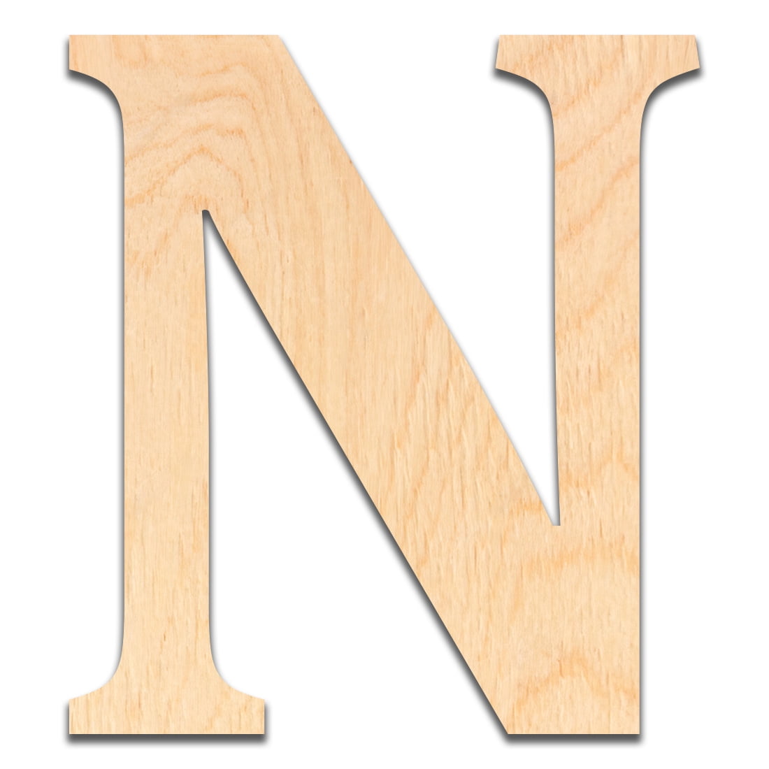 4 Inch Wooden Letter N Ready for Painting or Decorating - Walmart.com