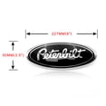 2PCS Peterbilt Oval Emblem 9" ABS Aluminum For F-150 2004-2014 Car ...