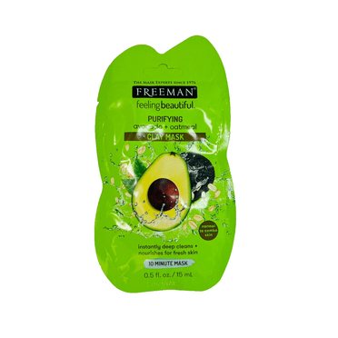 Freeman Feeling Beautiful Facial Clay Masque Avocado & Oatmeal, 6 oz ...