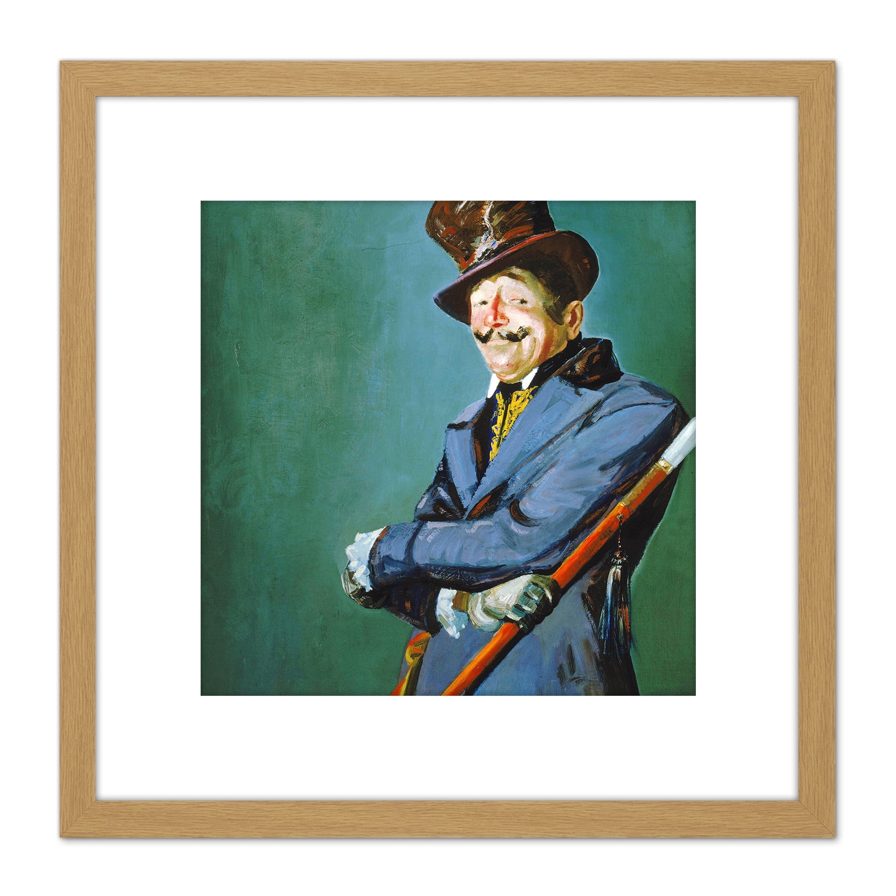 Luks Actor Otis Skinner As Philippe Bridau Painting 8X8 Inch Square ...