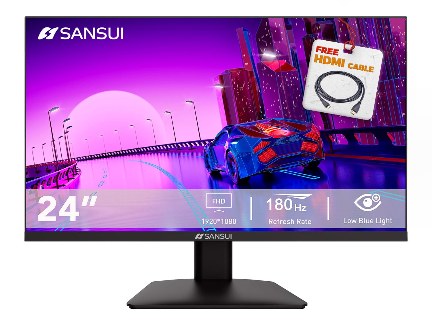 Monitor Sansui de 24 Pulgadas 180 Hz VESA Puertos HDMI VGA Mod ...