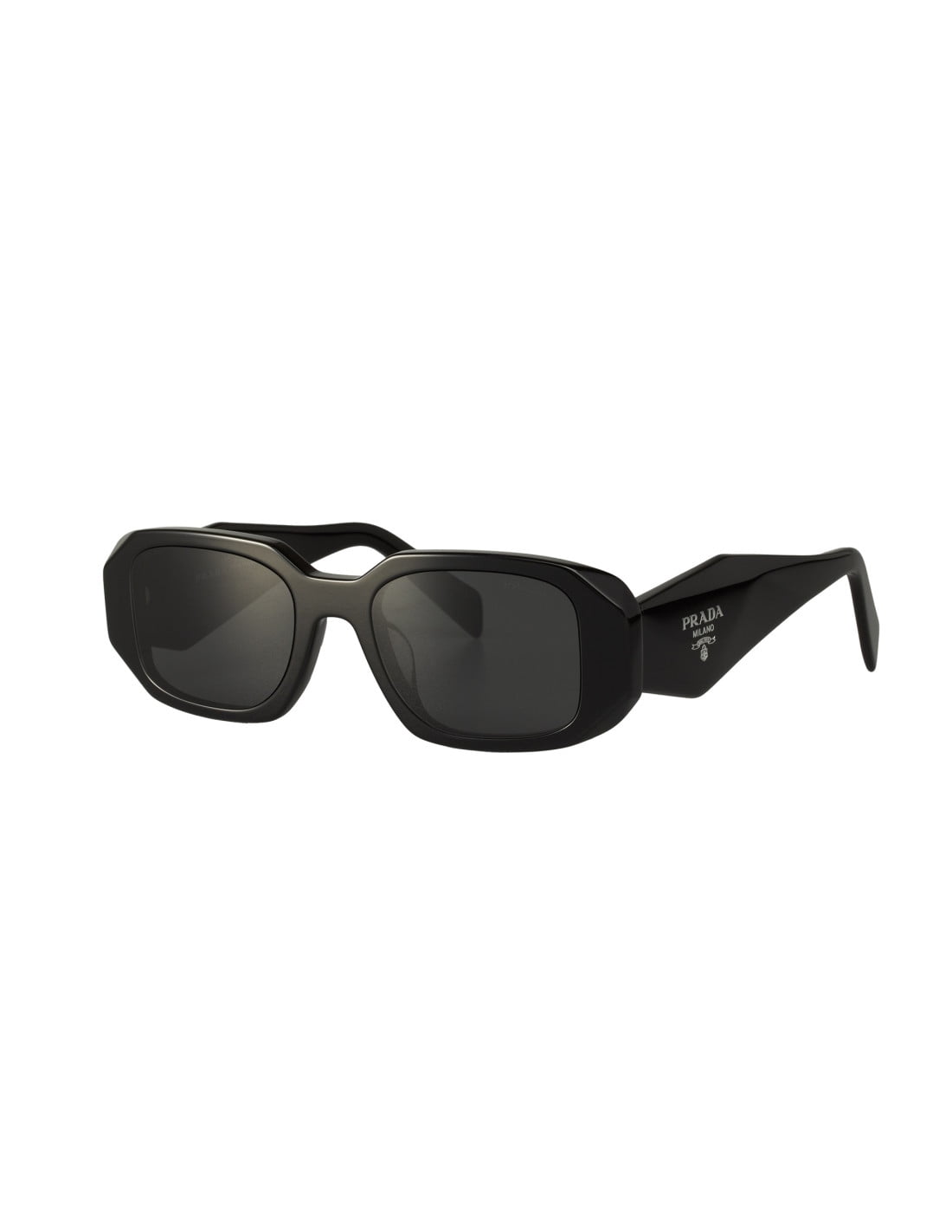 Lentes de sol Prada SPR 17W 1AB-5S0 Symbole Rectangle Negro Plata ...