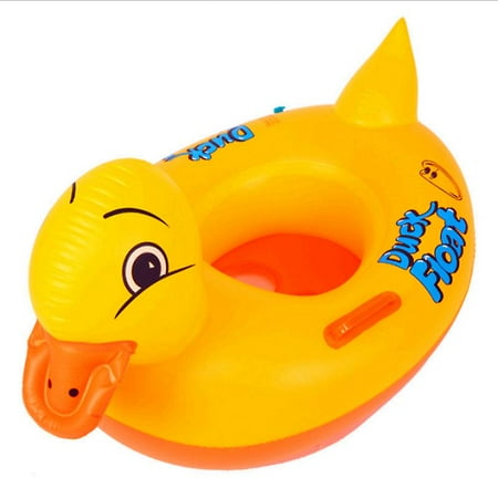 Baby Inflatable Pool Swim Float Seat Swimming Duck Aid Boat Ring ...