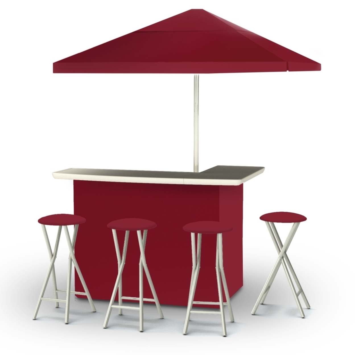 Best Of Times 2003W1316 Portable Bar 6 Ft Square Market Umbrella Best Of Times 2003W1316 Portable Bar 6 Ft Square Market Umbrella