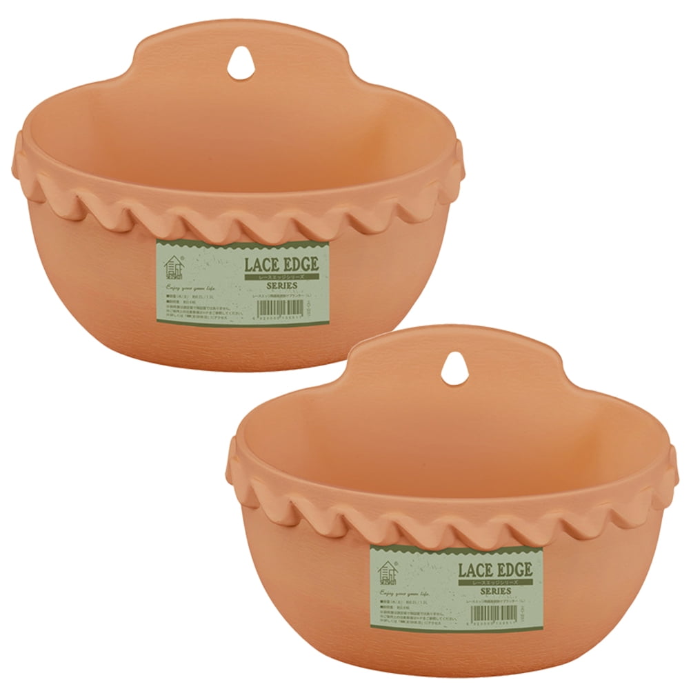 Click here for Ounona 2pcs Plastic Wall Hanging Flower Pot Plant... prices