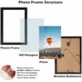 9x12 Black Picture Frame Set of 2, Horizontal & Vertical Wall Gallery ...