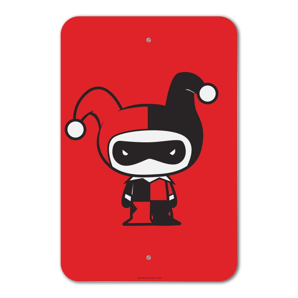 Harley Quinn Cute Chibi Character Home Business Office Sign - Walmart.com