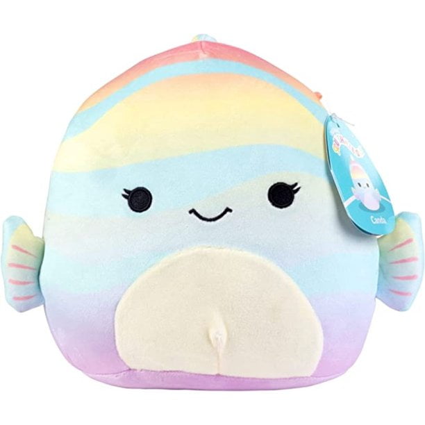 Squishmallows Kellytoy Official Sea Animal 8" Canda the Rainbow Fish ...