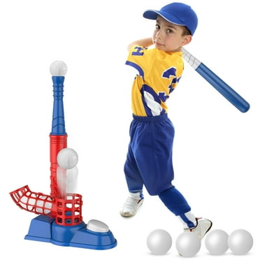 ToyVelt Indoor Tball Set - Bat Toys Kit for Toddlers with 9 Balls ...