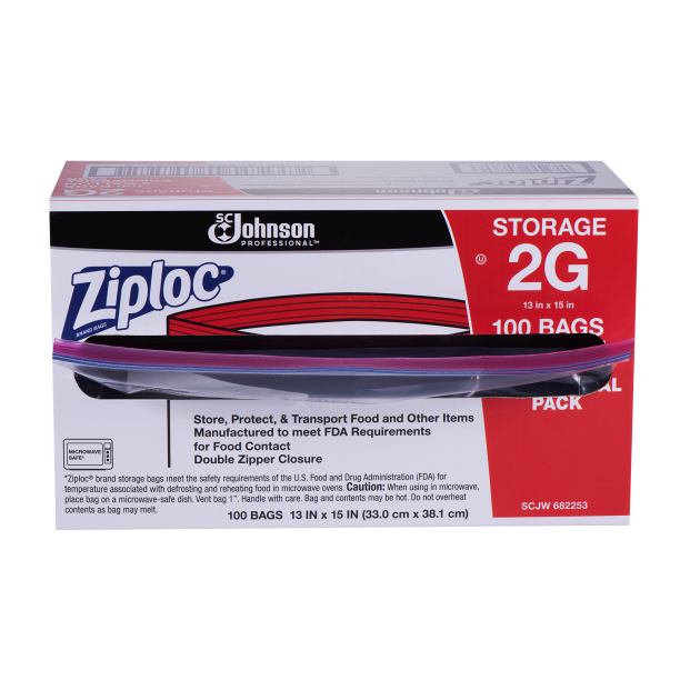 Ziploc Pinch And Seal Storage Bags, 2 Gallon, 100 Count - Walmart.com