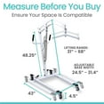 Vive Hydraulic Patient Lift, 400 lb Capacity – Manual Medical Transfer ...
