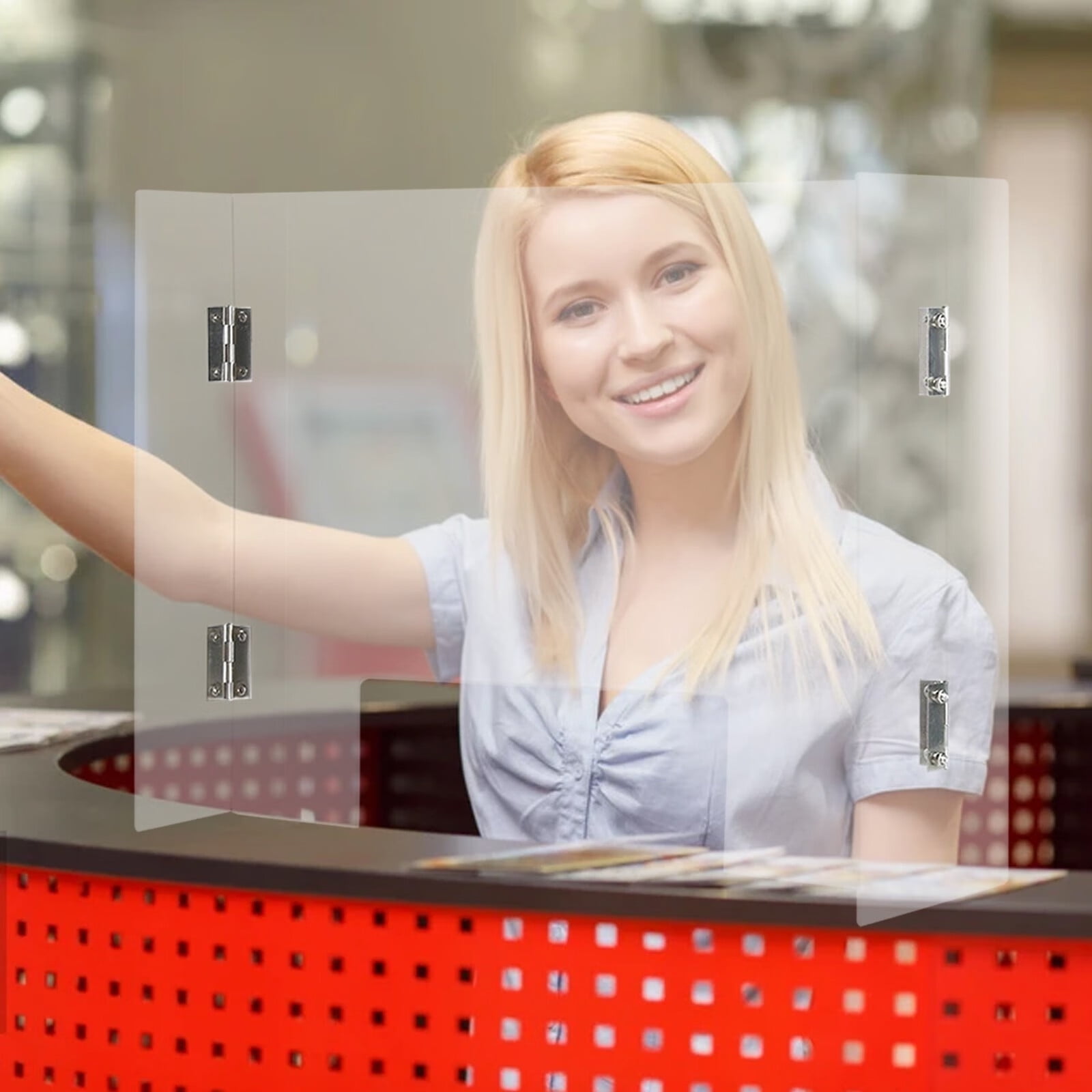 CEY Clear Perfection Reception Side Protection Safe Ty Glass Counter