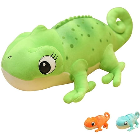 Plush Chameleon Stuffed Animals Chameleon Plushies Colorful Dinosaur ...