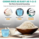 Rice Robot Personal Rice Cooker, PFAS-free, Nonstick 1 Qt Capacity (4 ...