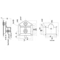 Stainless Steel Folding T-Handle Lock Truck Trailer Door Latch With 2 ...