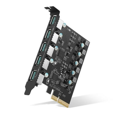 PCI-E to USB 3.0 SSF20 7-Port(2X USB-C - 5X Expansion Card,PCI Express USB Add in Card, Internal ...