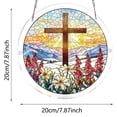 Acrylic Puzzle Suncatcher Flower Sea Pattern, 2-in-1 DIY Window Hanging ...