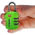 (2-Pack) TSA Luggage Lock + Matching TAG | BRIGHT COLORS Help Easily ...