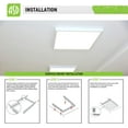 ASD 2x2 Surface Mount Frame for LED Flat Panel Light - Aluminum Surface ...