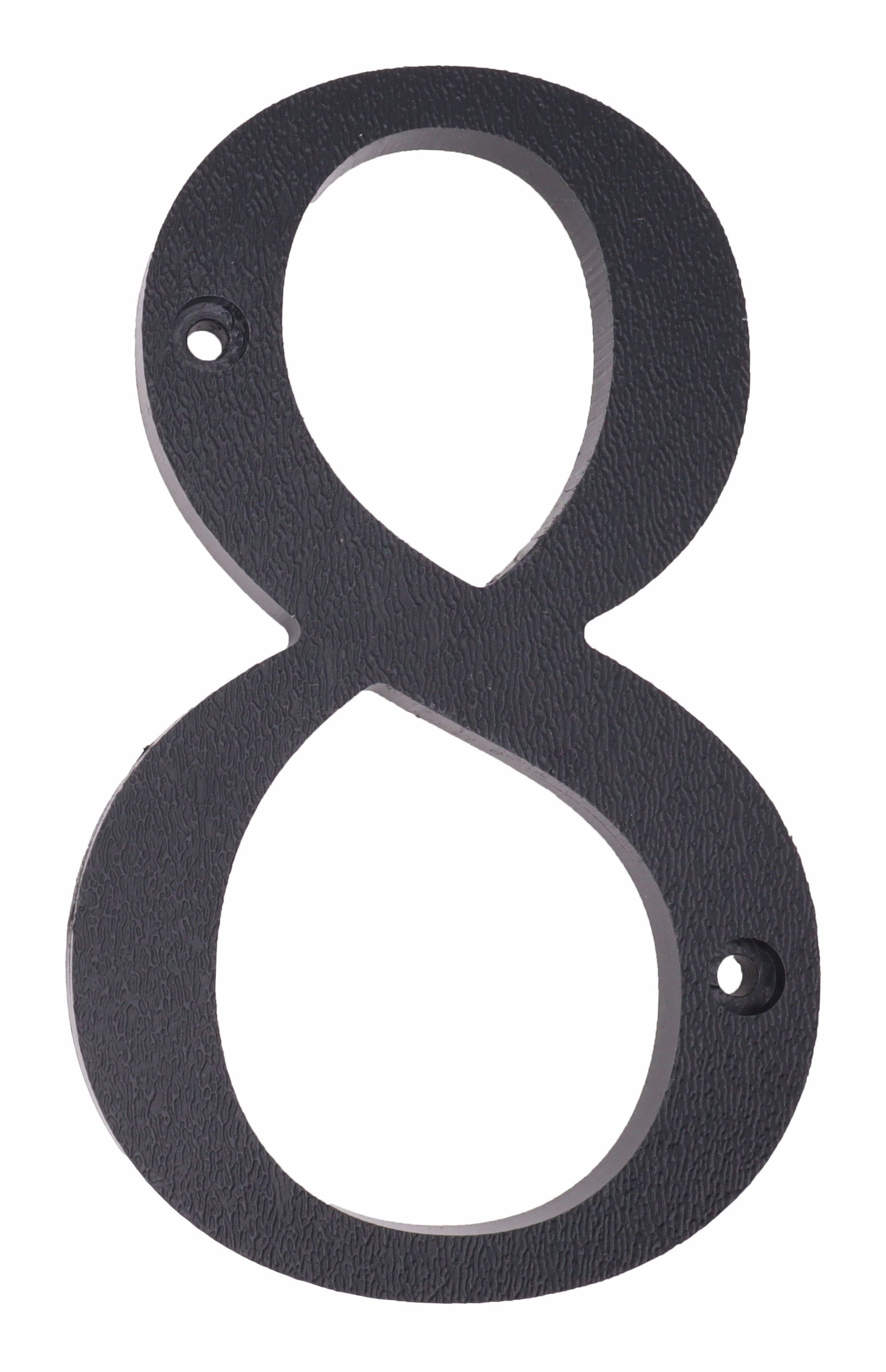 Pearl Sign Co. Black 8" Floating House Number 8, Roman Style - Walmart.com
