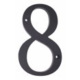 Pearl Sign Co. Black 8" Floating House Number 8, Roman Style - Walmart.com