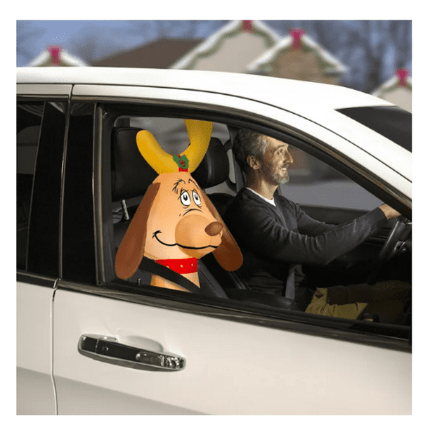 Dr. Seuss Grinch Max with Antlers Car Buddy - Walmart.com