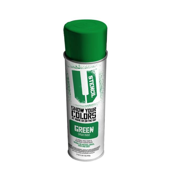 U-Stencil 1681709 17 oz NCAA Green Matte Spray Paint, Pack of 6 ...