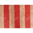 Chouhan Rugs Natural Jute Red Striped Rug Bohemian Rug Decor Rug ...