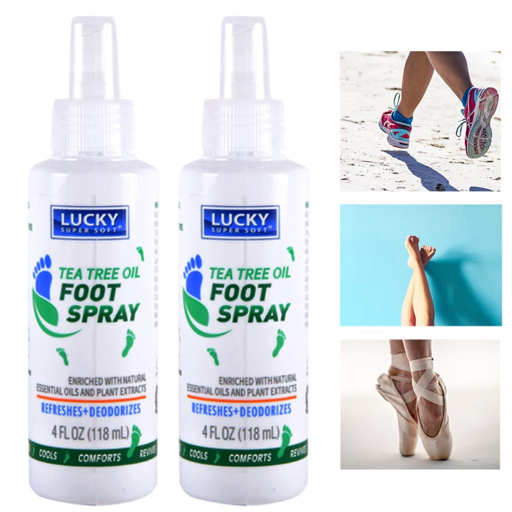 2 Natural Foot Spray Odor Eliminator Athlete Shoe Deodorizer Freshener ...