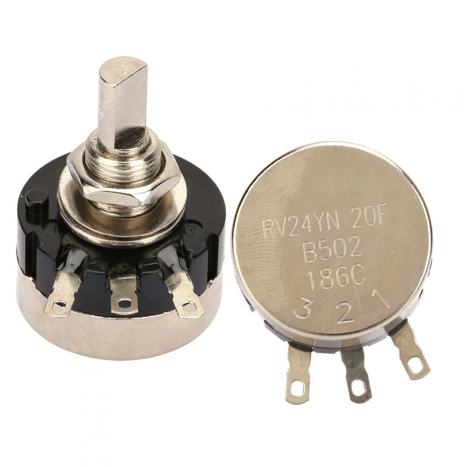 Potenciómetro Jadeshay RV24YN20F Círculo único Película de carbono ...