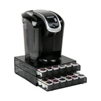 Mind Reader Coffee Pod Organizer with 2 Drawers, 72 Pod Capacity, 14"L ...