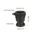 Uxcell Poly Cam lock Fittings, Part A 1" Male Adapter x 1" Female NPT ...