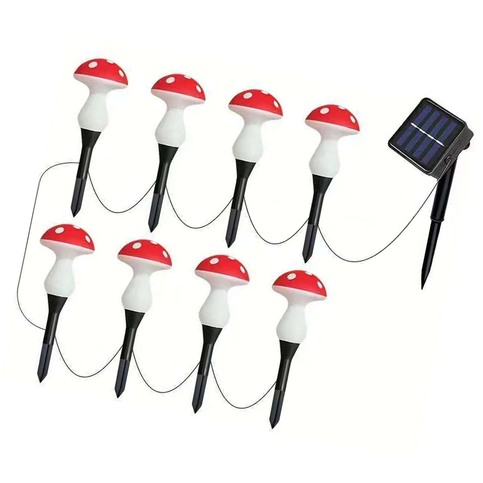 Lámpara solar con forma de hongo para exteriores, adorno paisajístico ...