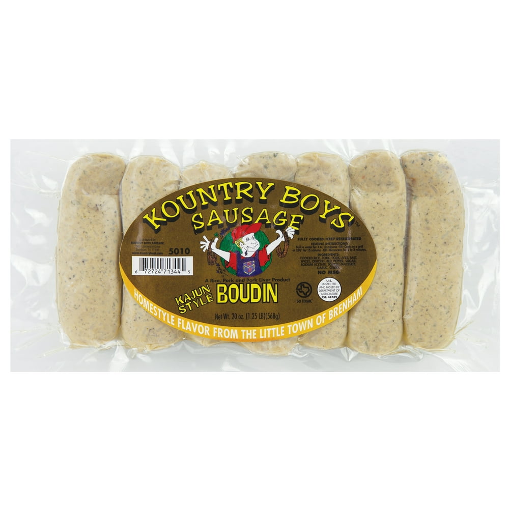 Kountry Boys Sausage Kajun Style Boudin 20 Oz 7 Count Walmart kountry-boys-sausage-kajun-style-boudin-20-oz-7-count-walmart